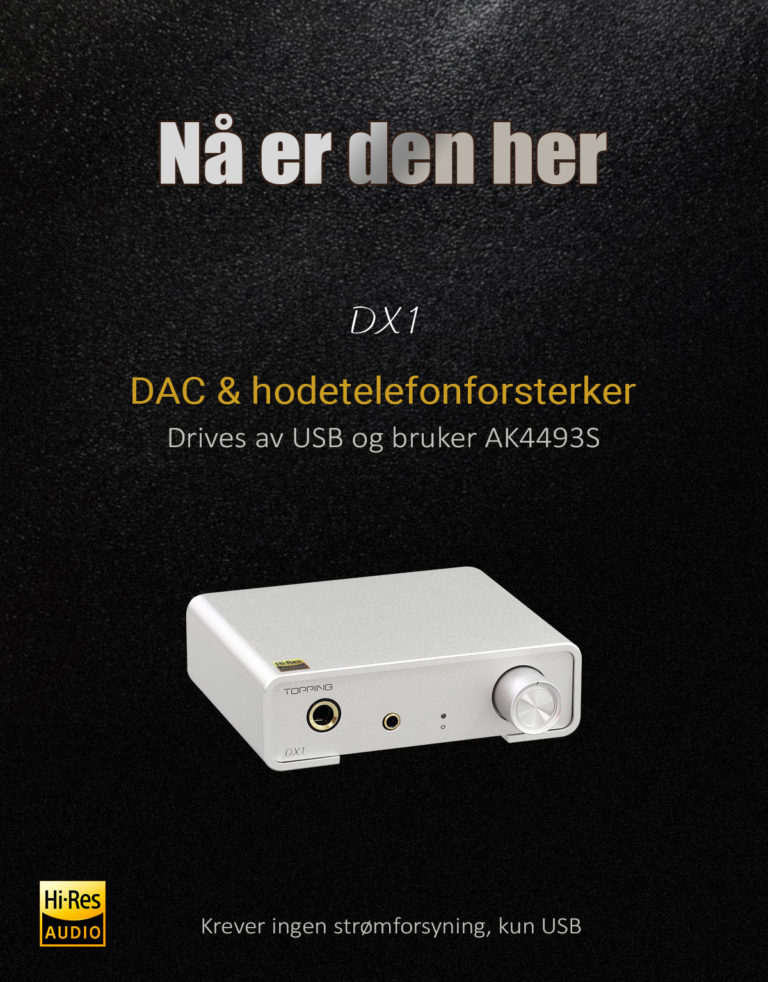 Topping DX1 d/a konverter og hodetelefonforsterker – Hifisentralen nettbutikk